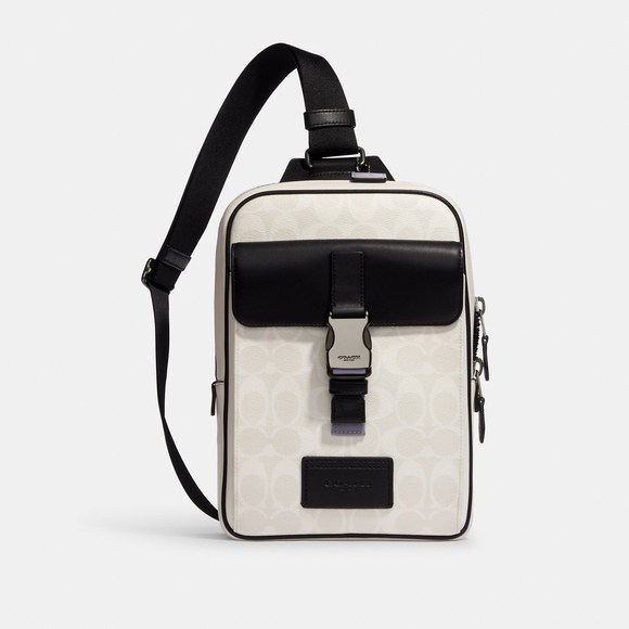 Coach | Bags | Nwt Coach Outlet Track Pack In Colorblock Signature ...
